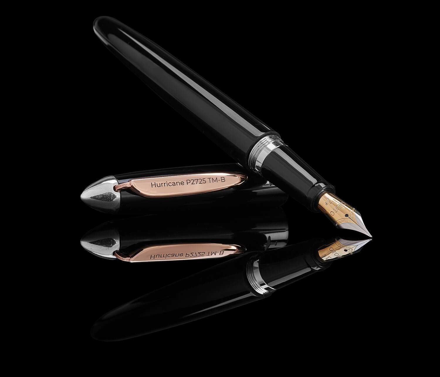 The Hurricane Pen in Stealth - Luxury, Handcrafted, British Fountain ...