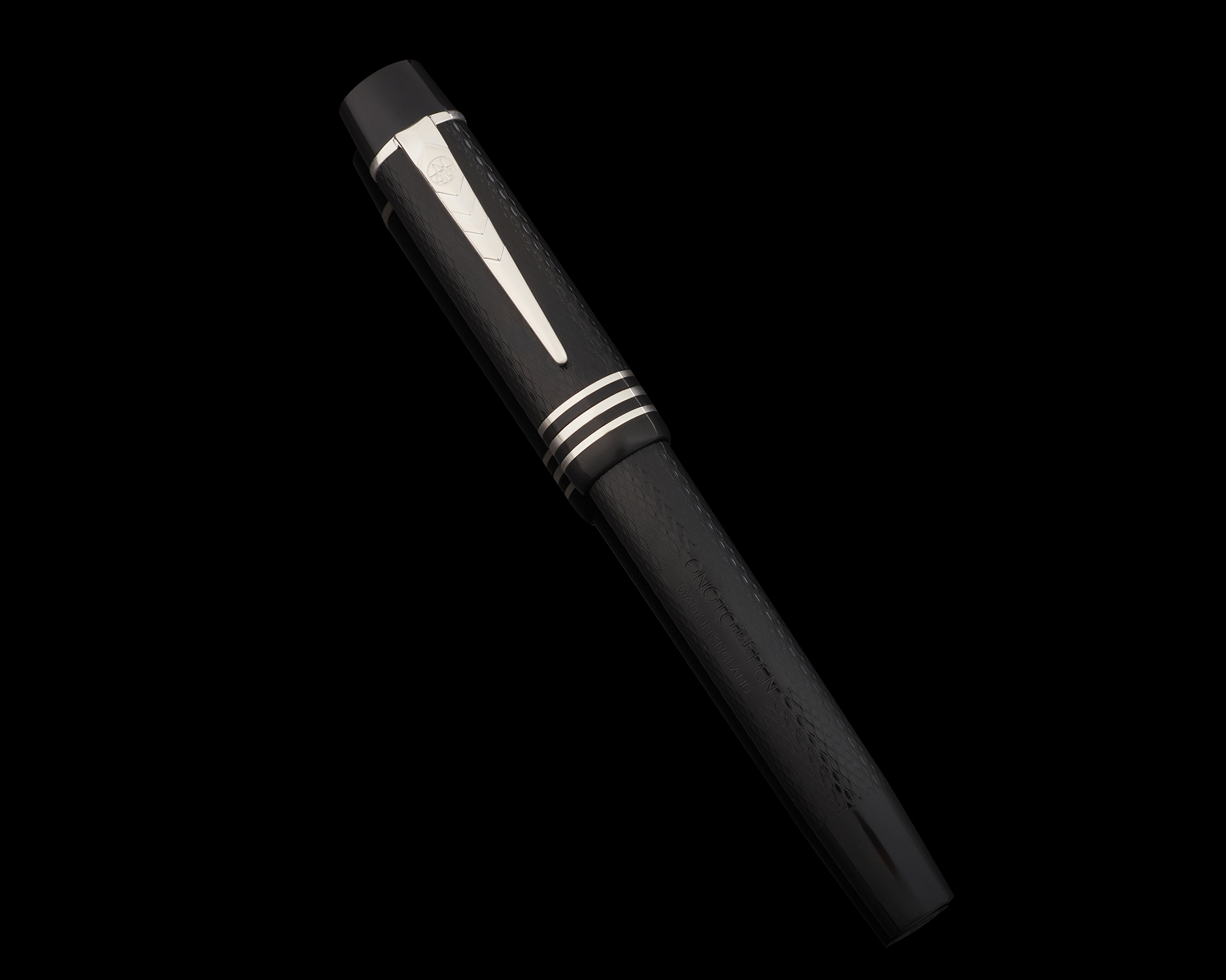The Magna Ebonite Pen - Black and Silver - Luxury, Handcrafted, British ...